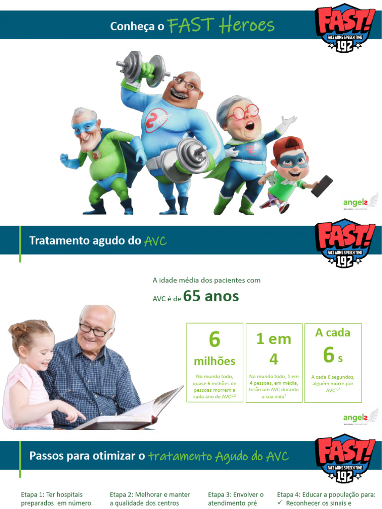 Programa FAST Heroes: Educação sobre AVC | PDF | AVC