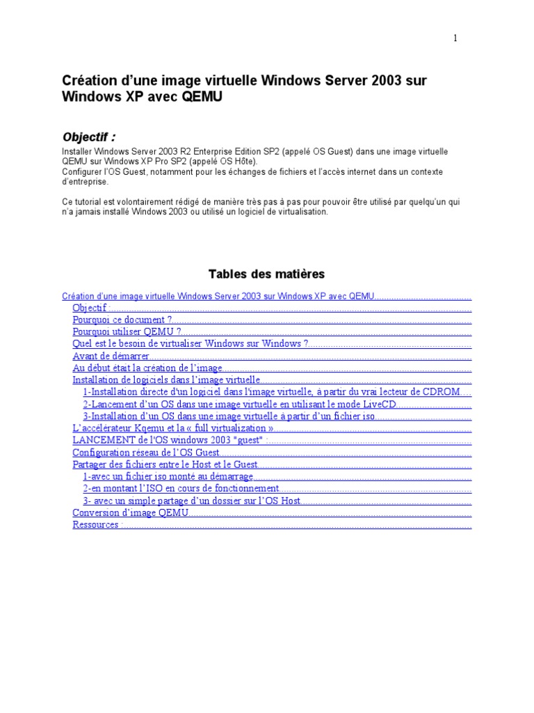 Tutorial Qemu Windows | PDF | Windows Server 2003 | Microsoft Windows