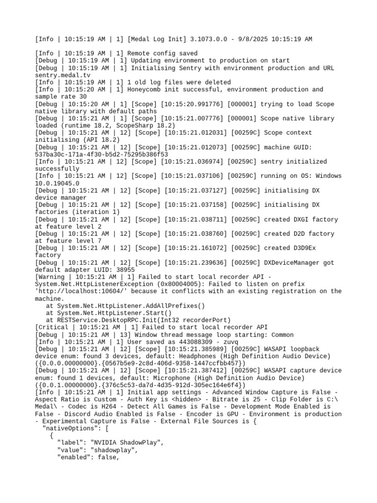 Medal Log 20250908 | PDF | File System | Graphics Processing Unit