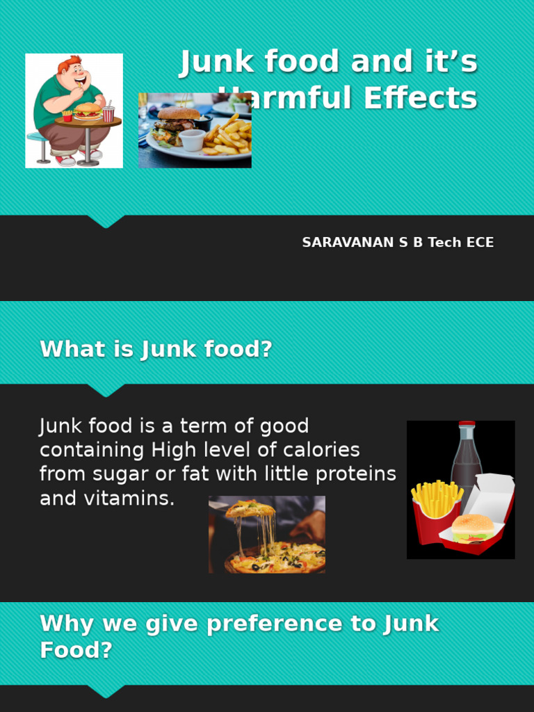 Harmful Effects of Junk Food Explained | PDF