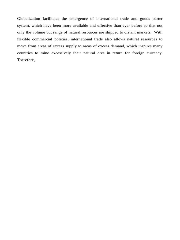 Impact of Globalization on Trade | PDF