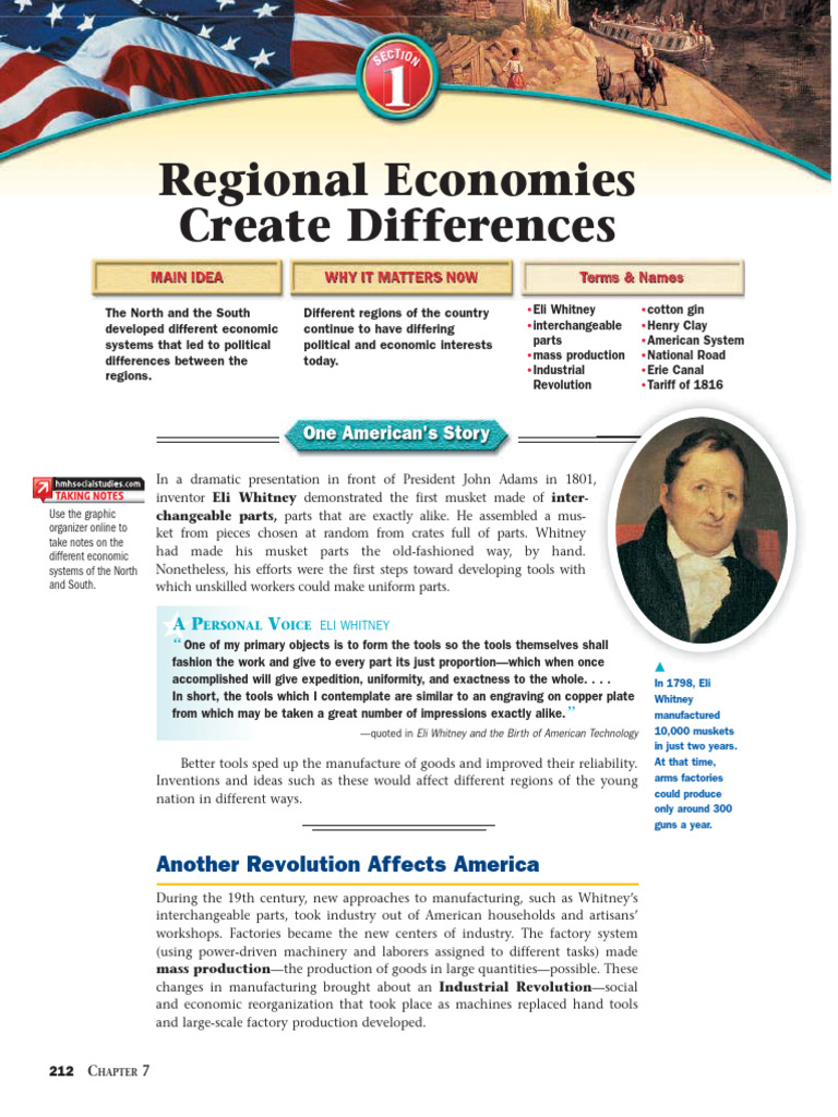 Chapter 7 - Balancing Nationalism and Sectionalism | PDF | Cotton ...