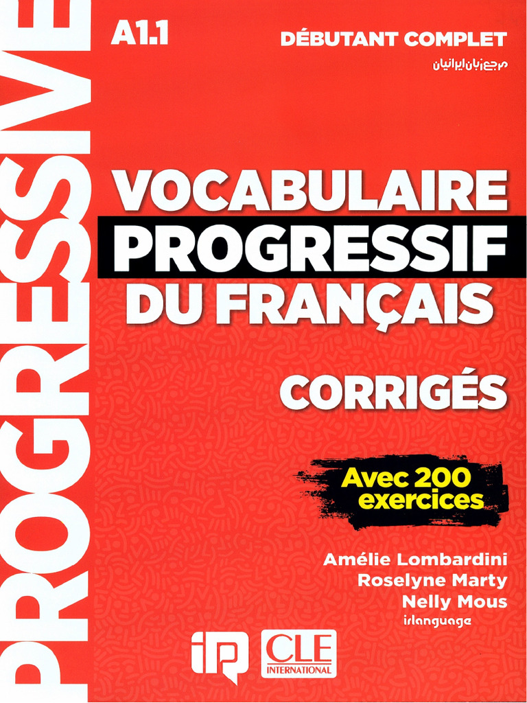 Full Page Photo Vocabulaire Progressif Du Francais A1.1 Answer Key | PDF
