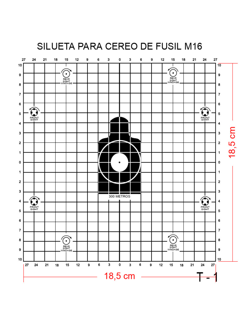 Silueta para Cereo Fusil Galil | PDF | Firearm Components | Ballistics