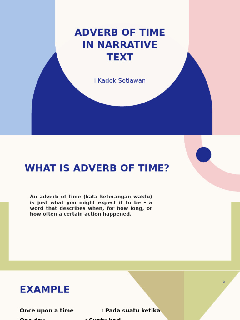 Adverbs of Time in Narrative Text | PDF
