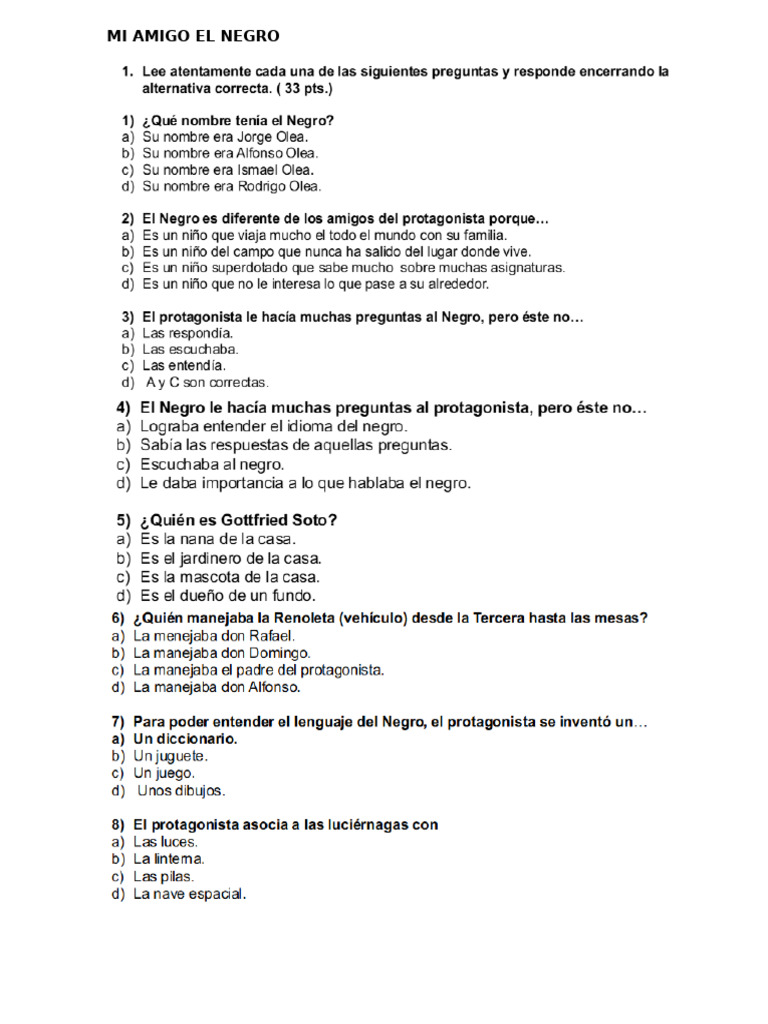 Mi Amigo El Negro | PDF