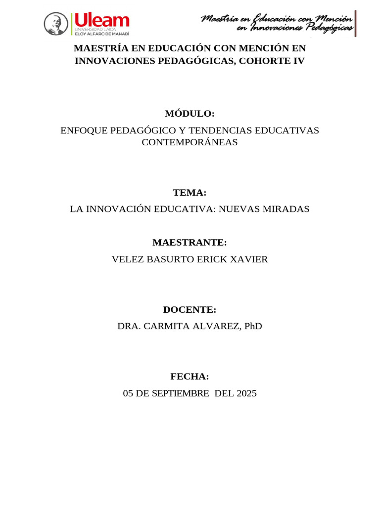 Innovación Educativa en la Era Planetaria | PDF | Sustentabilidad ...