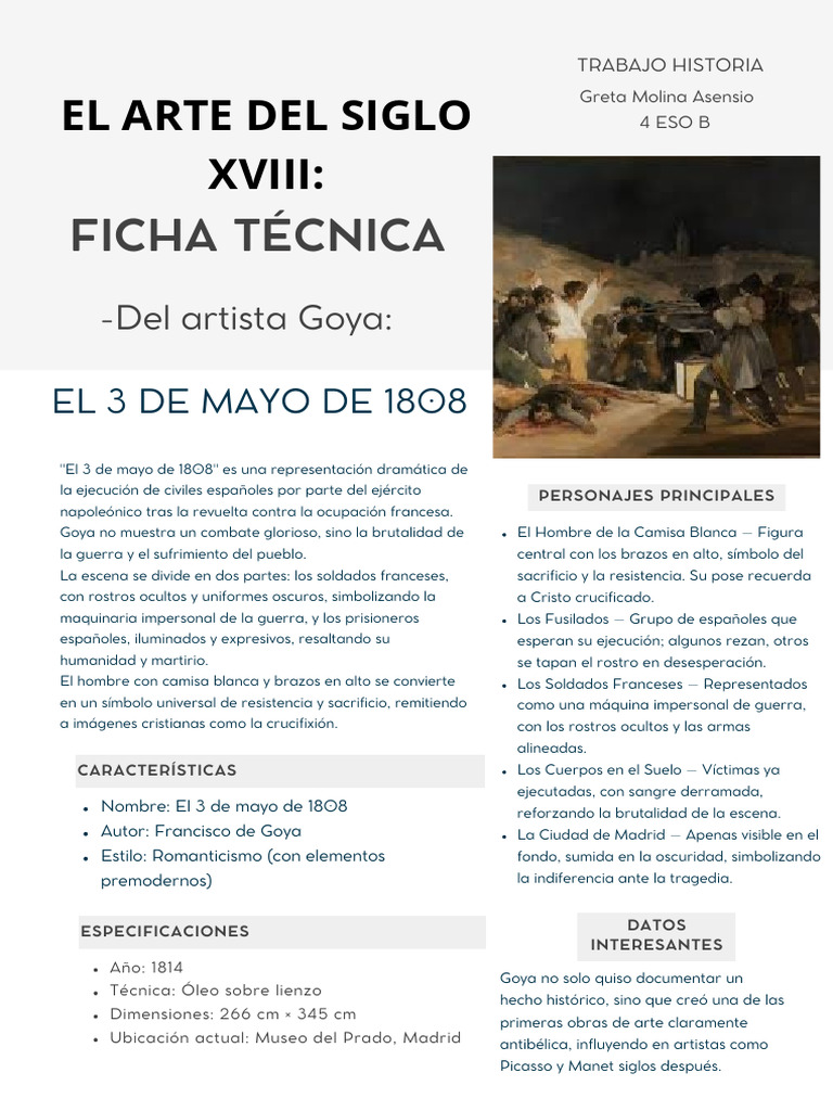 De Goya PDF | PDF | Francisco Goya | Las artes