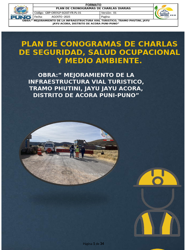 Plan de Charlas Diarias Del Mes de Agosto 2025 | PDF | Seguridad y salud ocupacional | Valores