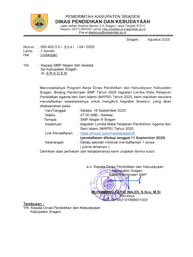 Lomba Mapsi 2025 | PDF