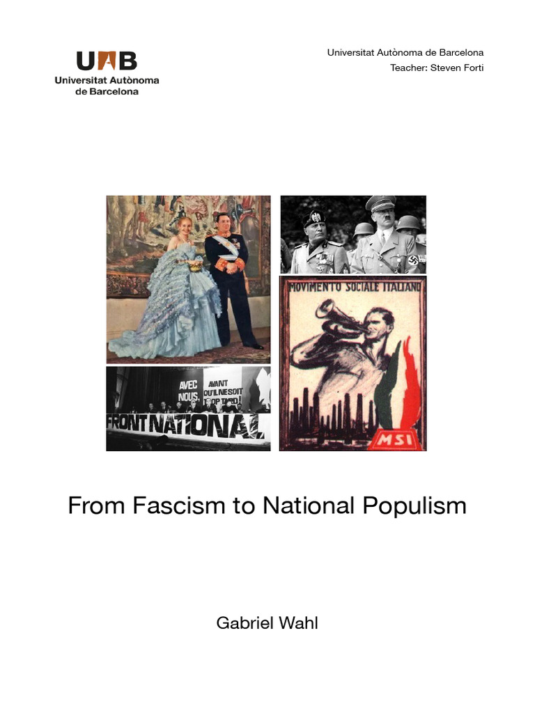 Summary From Fascism To National Populism | PDF | Fascism | Populism