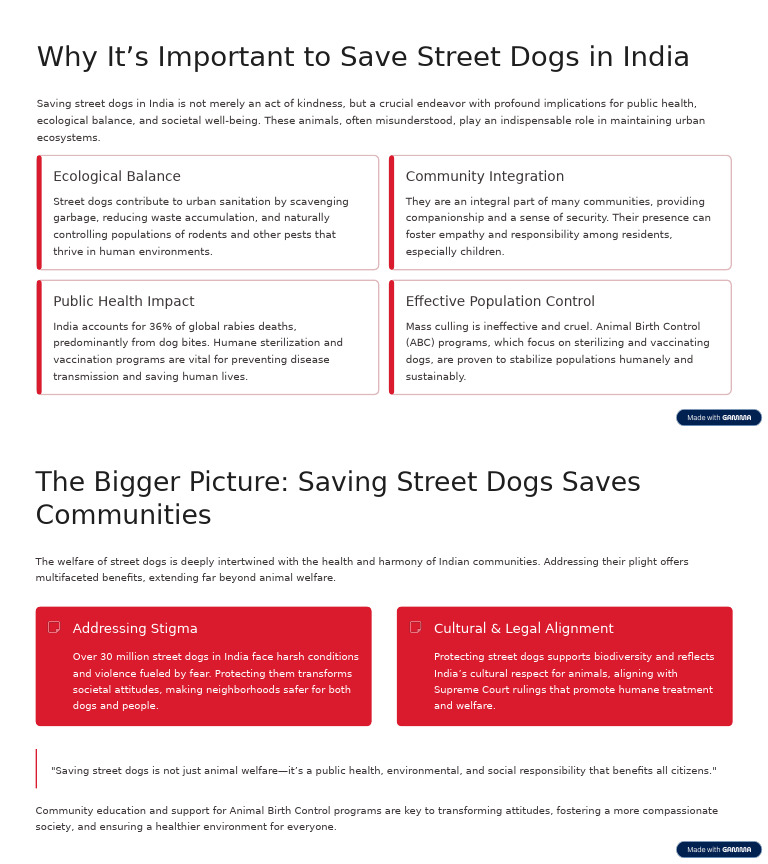 Community Benefits of Saving Street Dogs | PDF | Dogs | Public Health