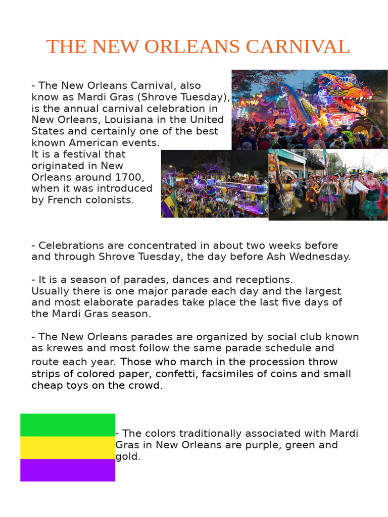 New Orleans Mardi Gras Overview | PDF