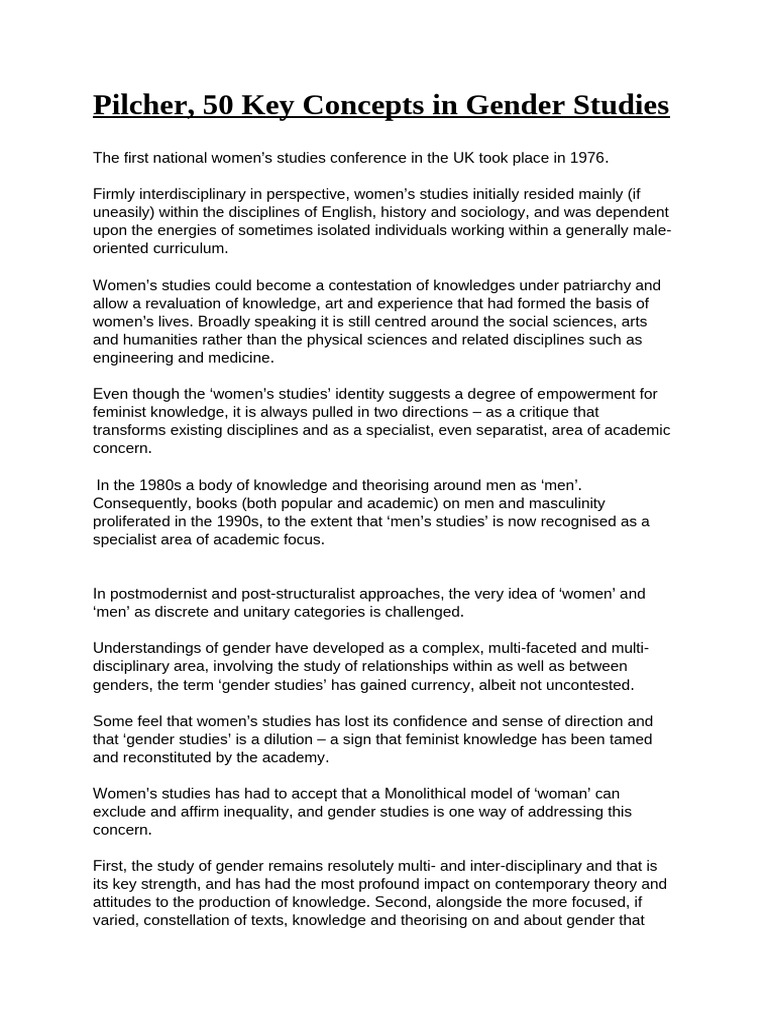 Gender Studies: Andocentrism Explored | PDF | Gender Studies | Gender