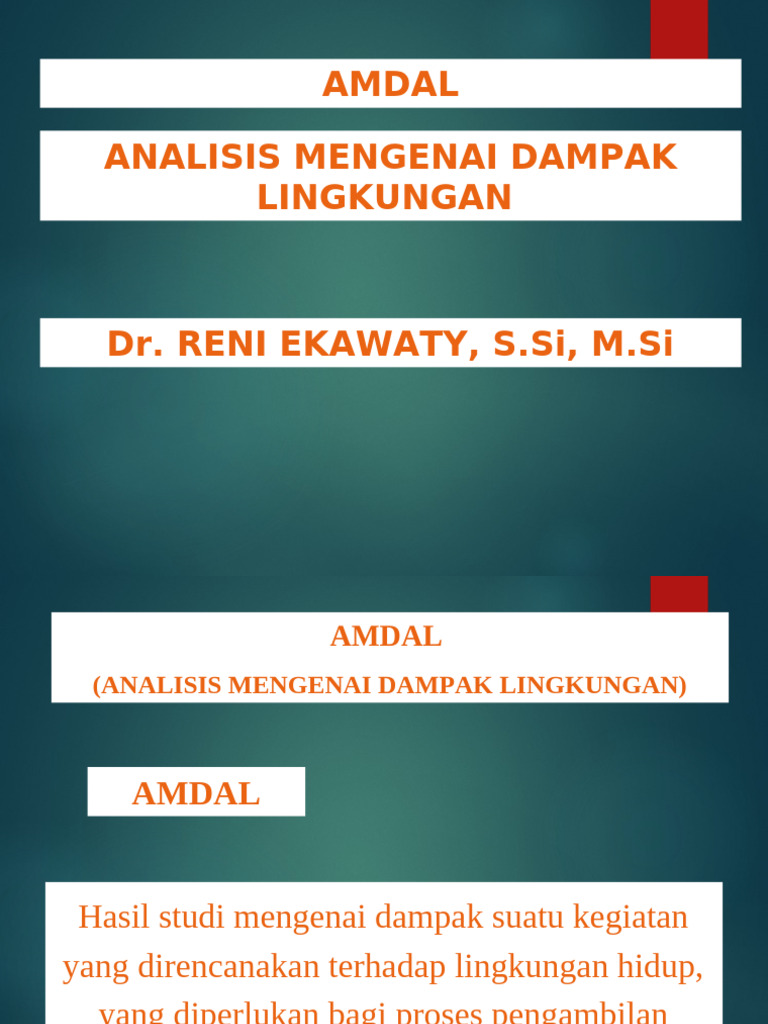 Pendahuluan AMDAL | PDF