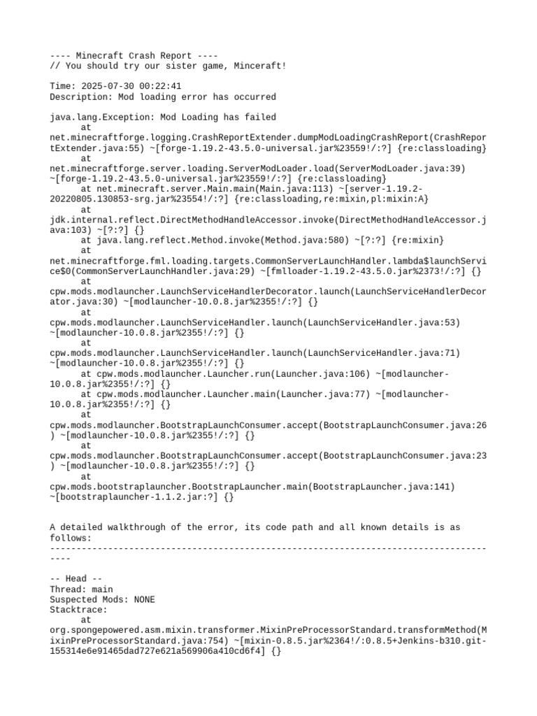 Crash 2025 07 30 - 00.22.41 FML | PDF | Central Processing Unit | Computer Science