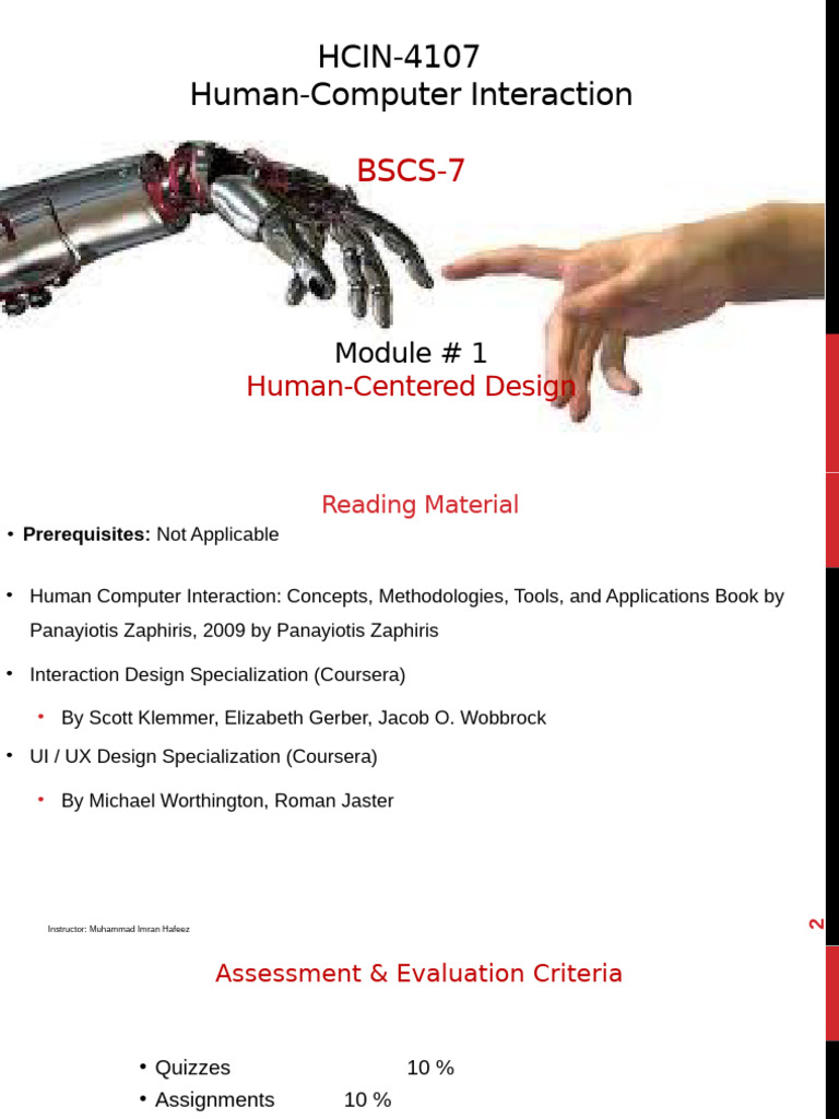 HCI Module1 Human Centered Design | PDF | Dos | Personal Computers
