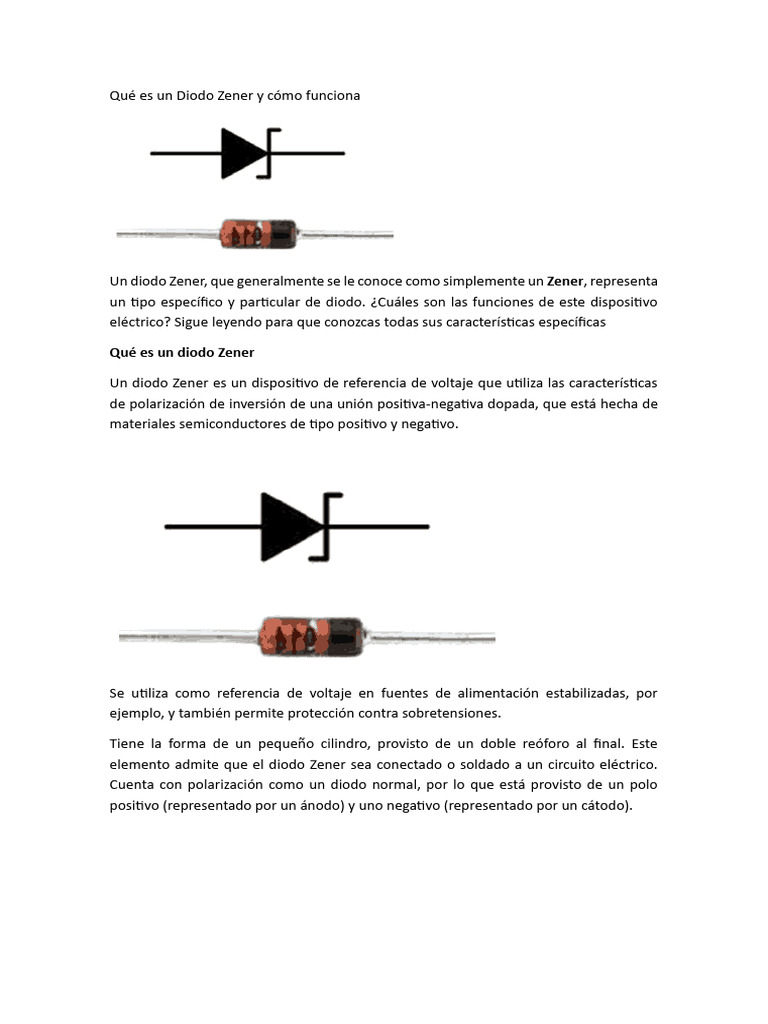 Tipos de diodos | PDF | Diodo | Energia electrica