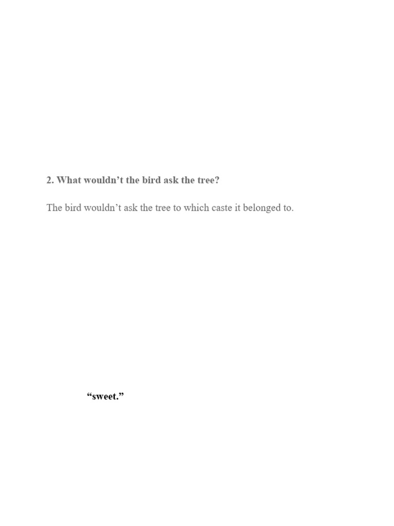 Nature's Equality: A Tree's Perspective | PDF