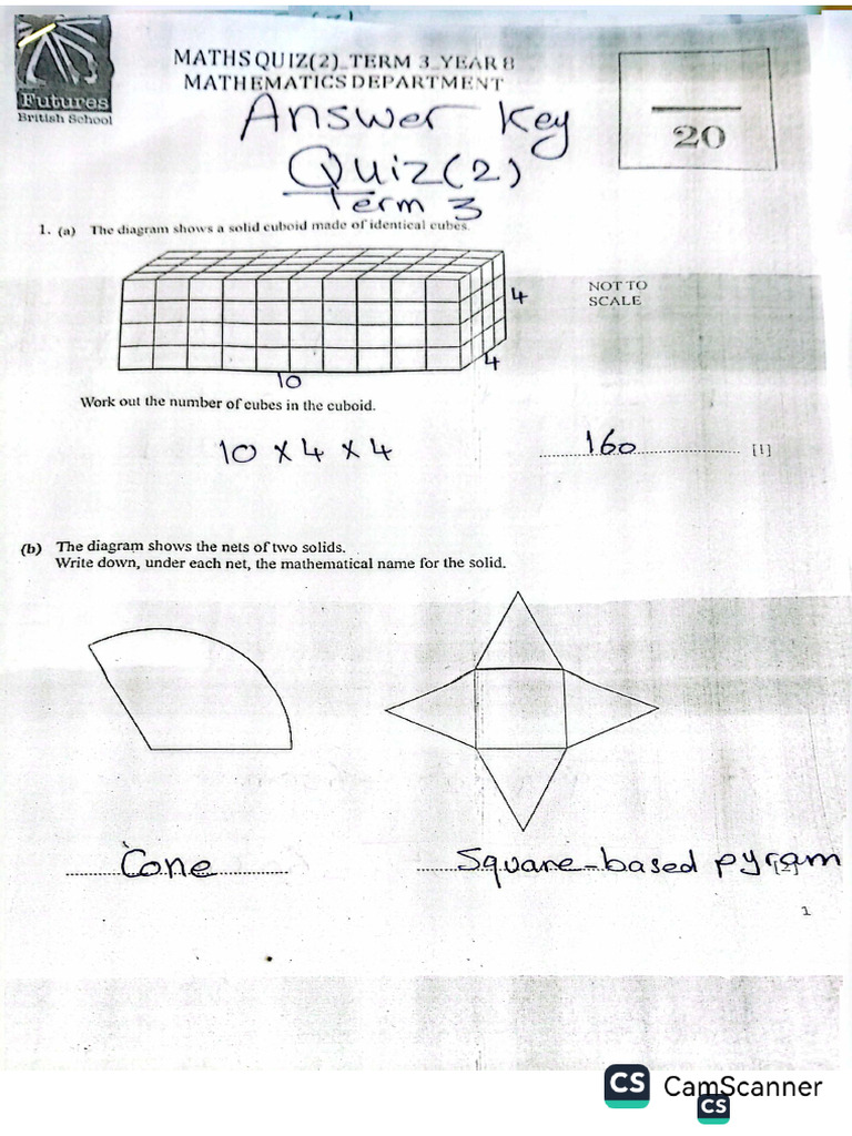 Answer Key Quiz 2 | PDF
