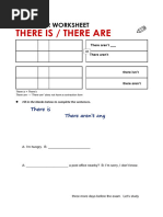 There Isnt There Arent Exercise Fill in The Blanks | PDF