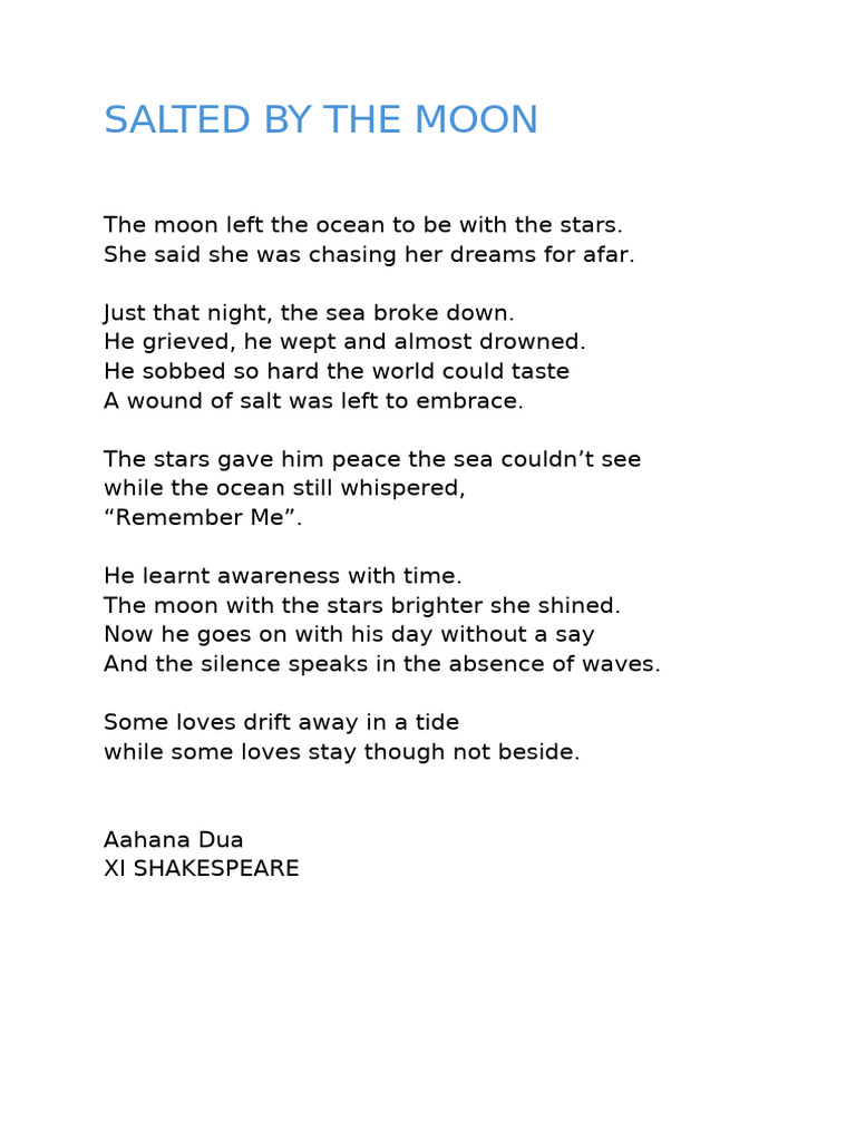 Poem Ocean | PDF