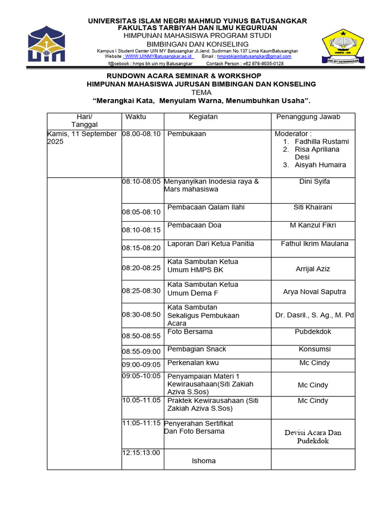 Seminar Kewirausahaan dan Desain 2025 | PDF