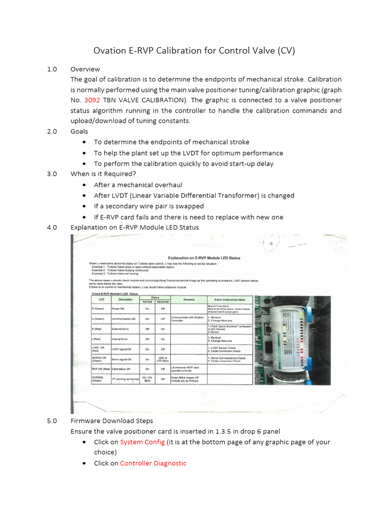 E-RVP Control Valve Calibration Guide | PDF | Computer Engineering ...
