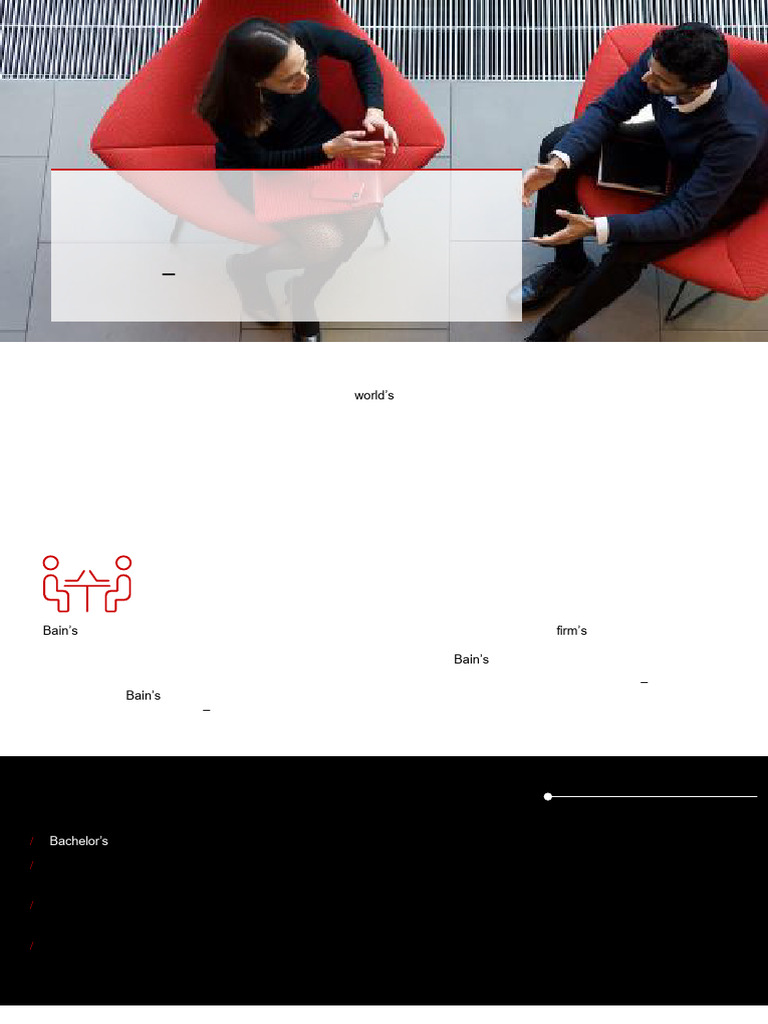 Analyst Role in Bain's Sustainability CoE | PDF | Sustainability | Business