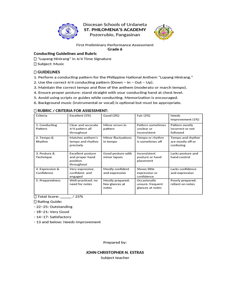 Conducting "Lupang Hinirang" Guidelines | PDF