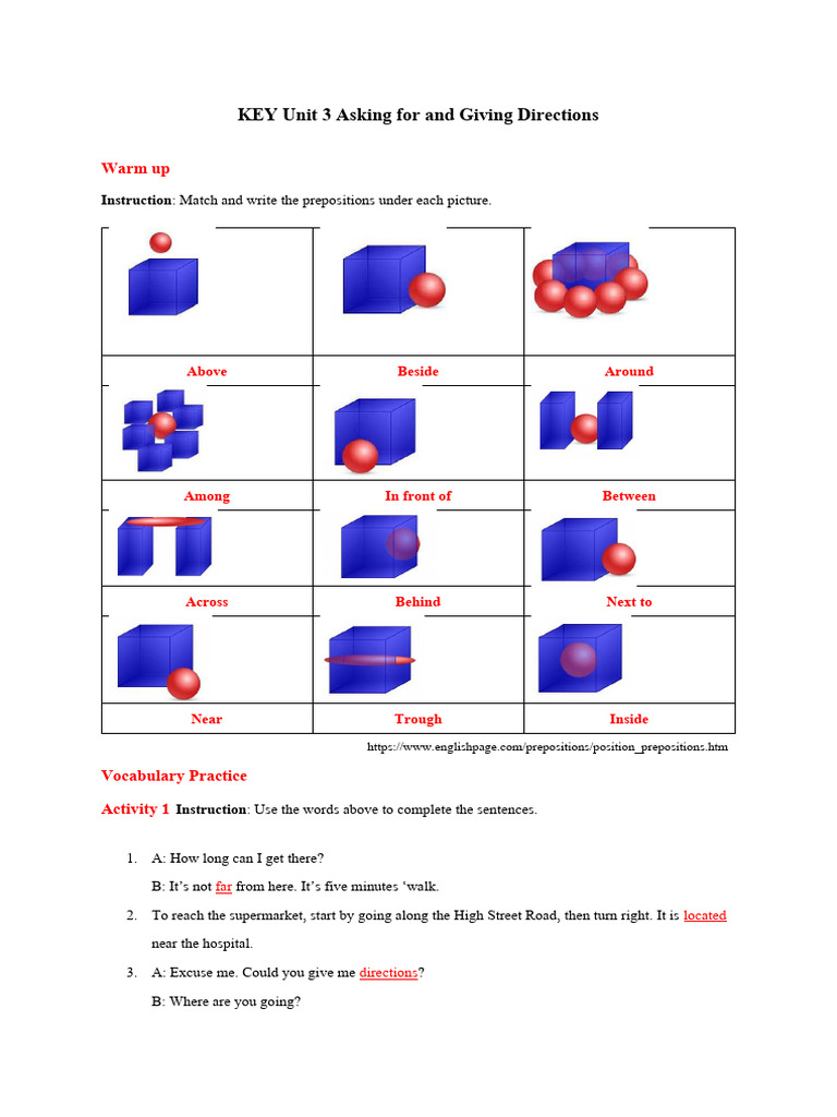 Directions and Navigation Skills | PDF | Facebook