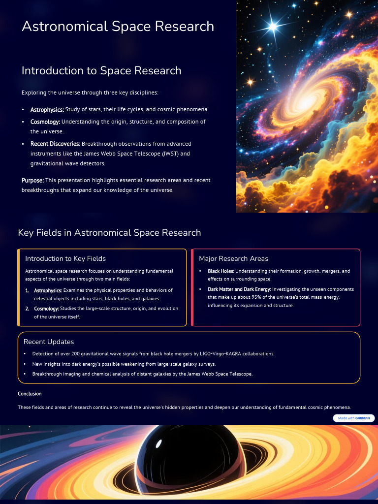 Key Insights in Astronomical Research | PDF | Astronomy | Astrophysics