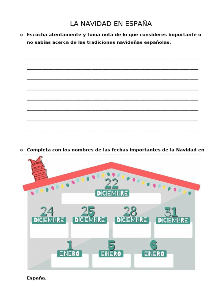 Tradiciones Navideñas en España | PDF