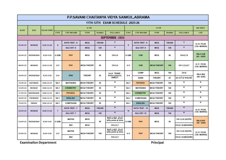 SEPTEMBER MOTH Exam | PDF