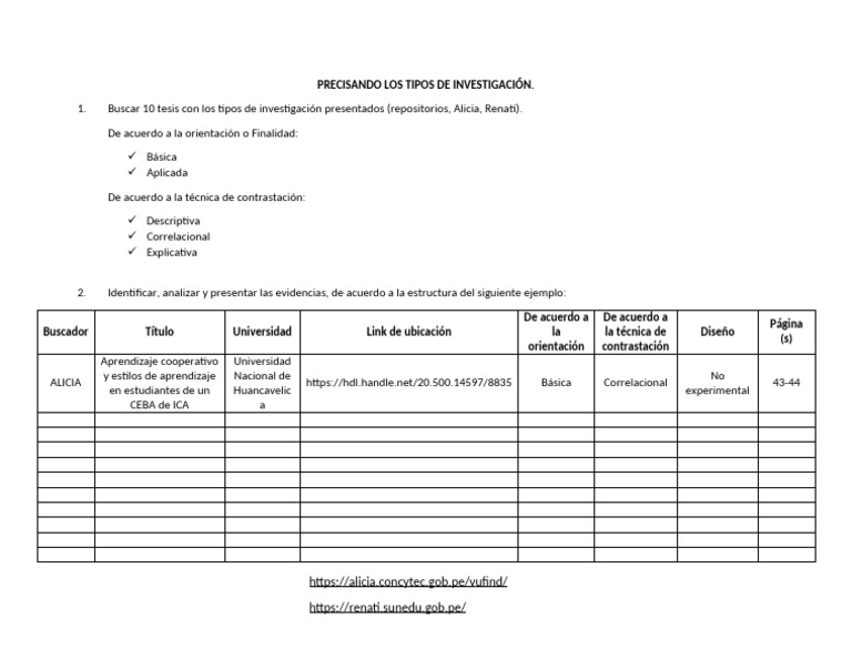Act Asinc - Precisando Los Tipos de Investigación | PDF