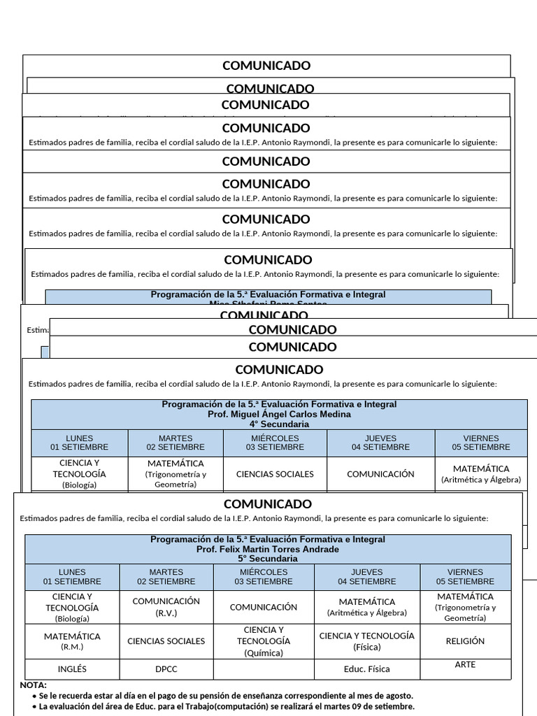 Programación 5.a Evaluación Integral | PDF | Matemáticas | Science