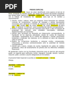 Poder Especial para Traspaso de Vehículo | PDF