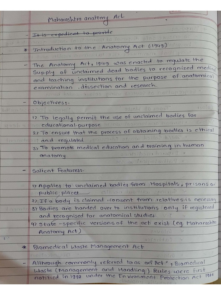 P4 - Introduction of Anatomy Act | PDF