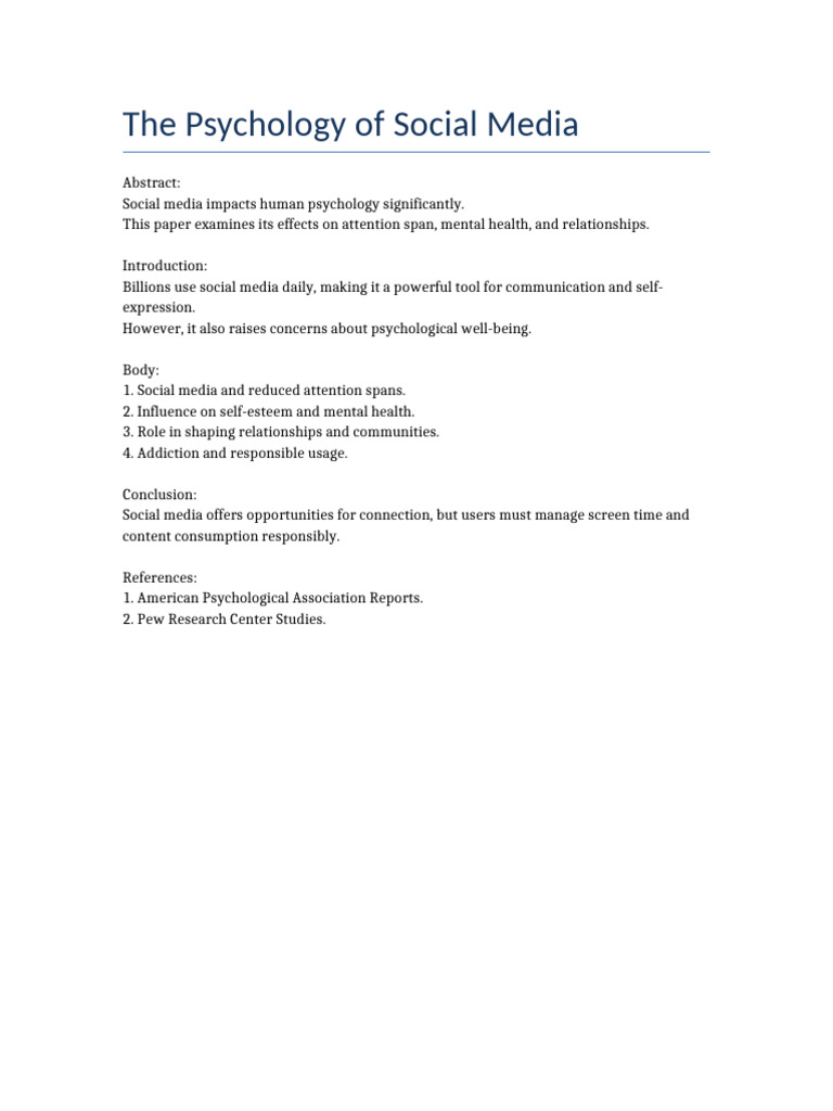 The Psychology of Social Media | PDF