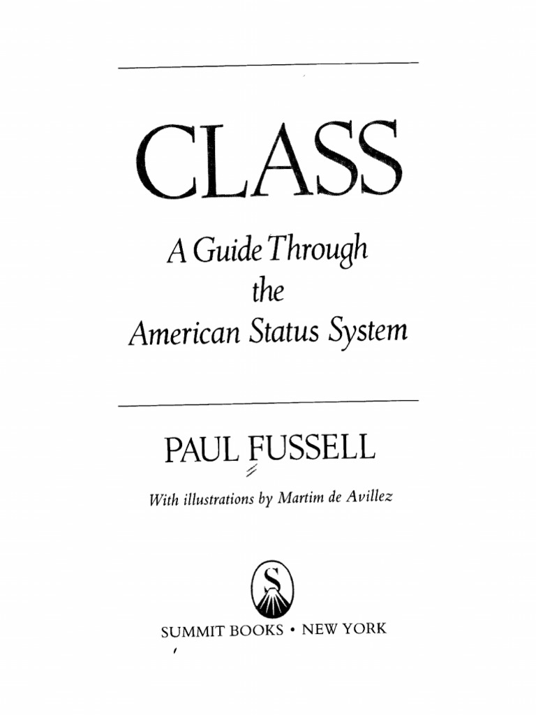 Fussell - Class Appearance Counts | PDF