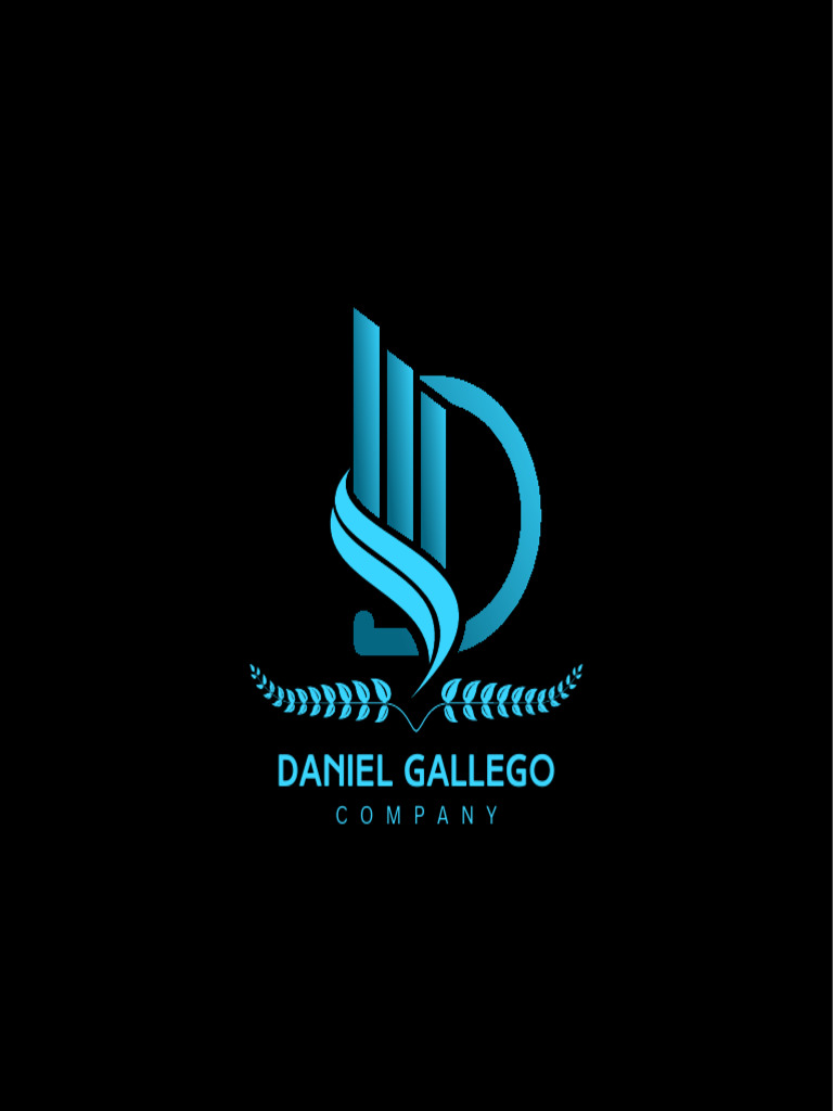 Black and Blue Initials Creative Logo | PDF