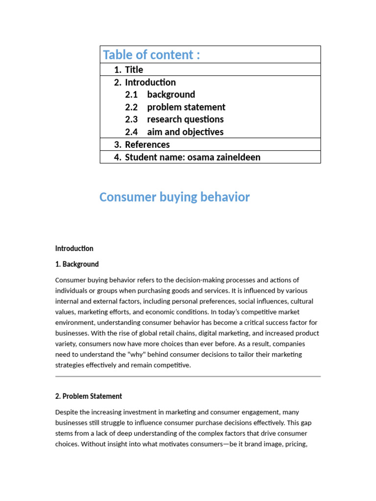 Asignment 1 BR | PDF | Behavior | Consumer Behaviour
