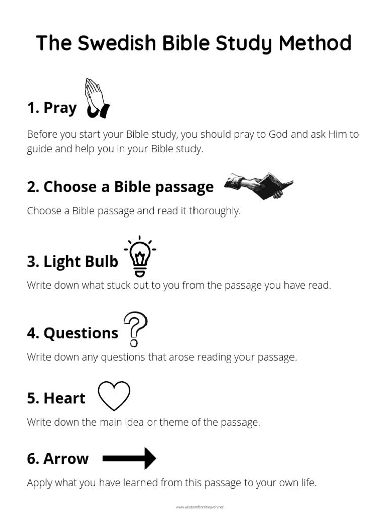 Swedish Bible Study Method Guide | PDF