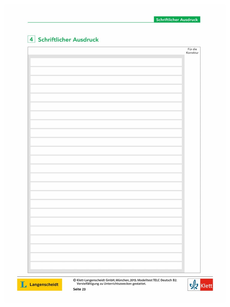 Modelltest TELC Deutsch B2 | PDF