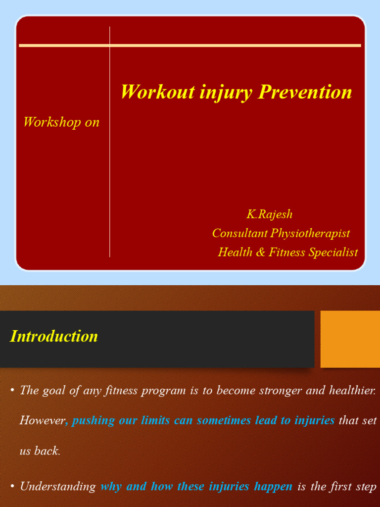 Preventing Workout Injuries: Key Insights | PDF | Strength Training | Pain