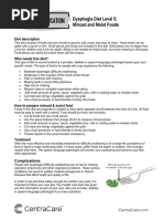Level 5 Minced & Moist Diet Guide | PDF | Foods | Candy