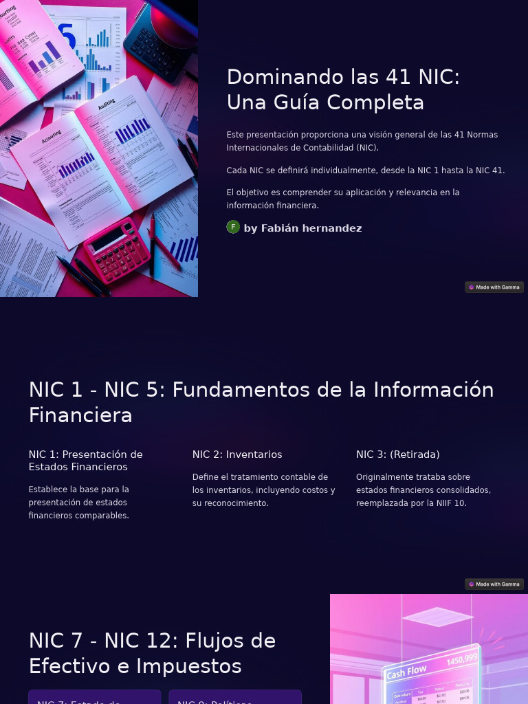Dominando Las 41 NIC Una Guia Completa | PDF | normas internacionales ...