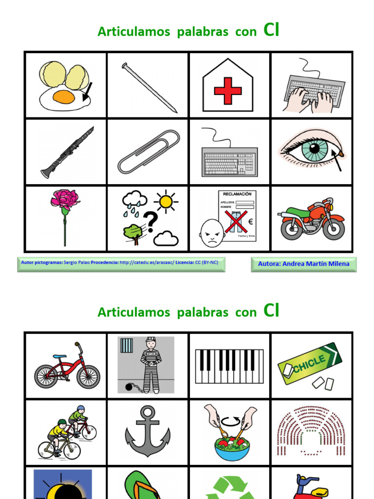 Articulamos Palabras Con CL | PDF