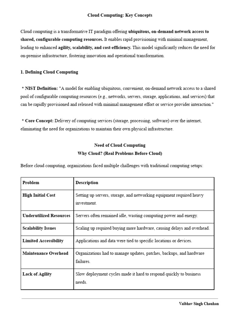 Cloud Computing Notes Unit 1 Pdf Cloud Computing Software As A 5725