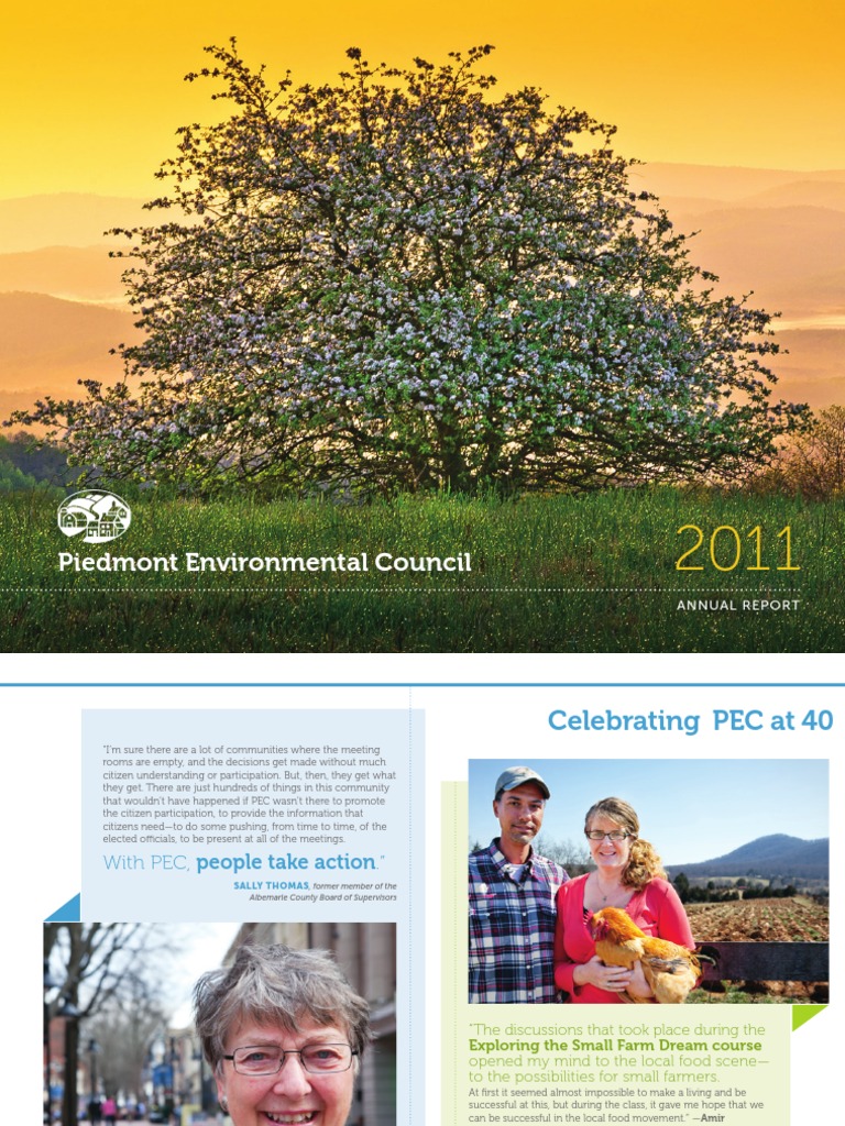 PEC Annual Report 2011 | PDF | Local Food | Conservation (Ethic)
